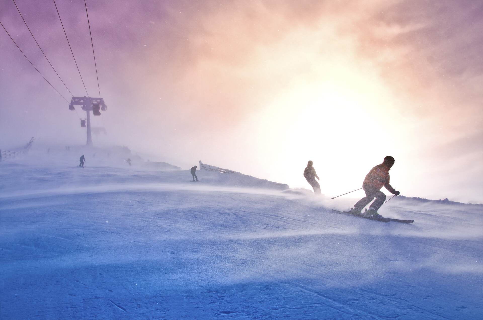 Skiën bij slecht zicht - Skiën bij sneeuwval, mist & co.